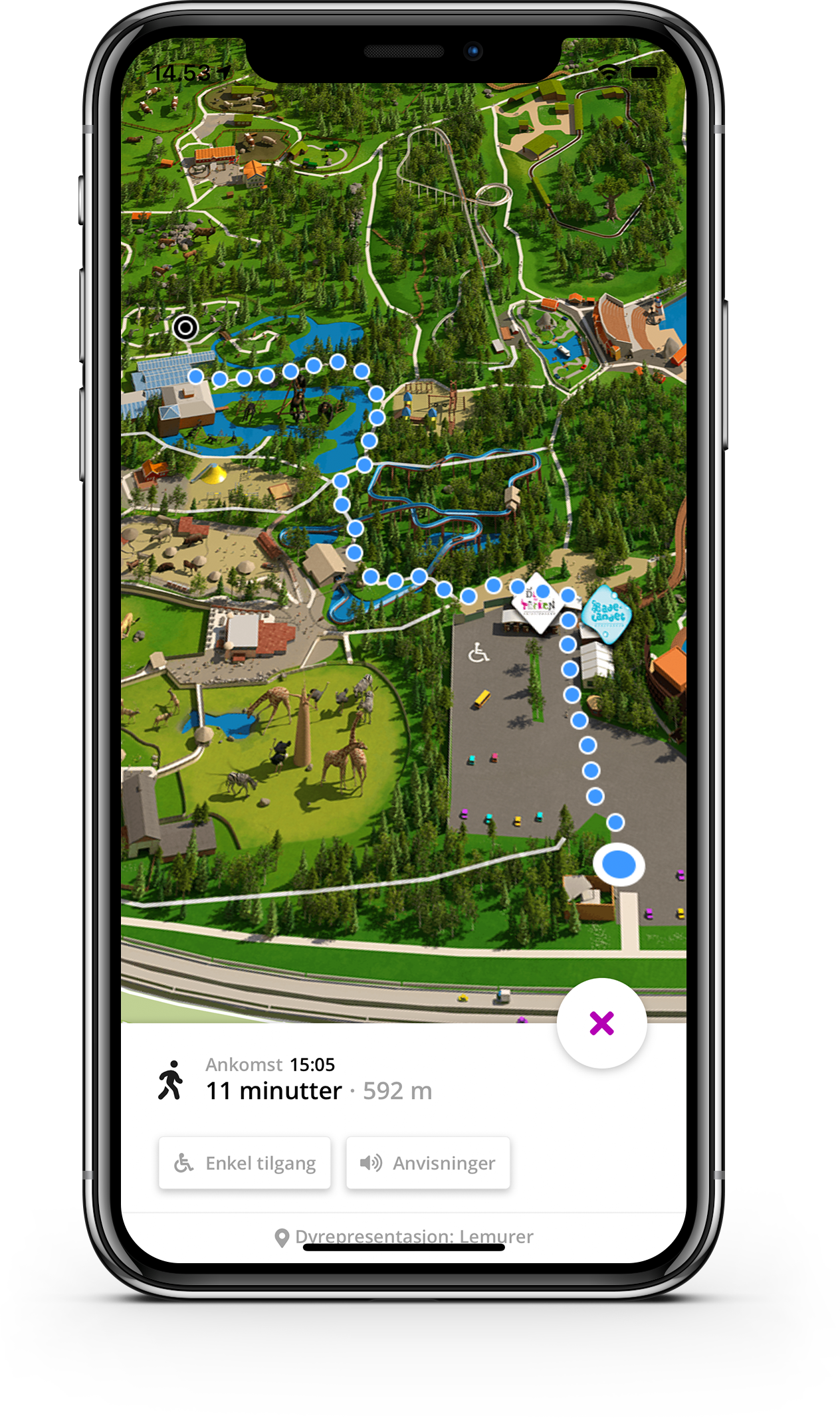 dyreparken_wayfinding - Proximi.io