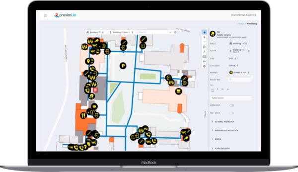 Interactive wayfinding map for events - Proximi.io
